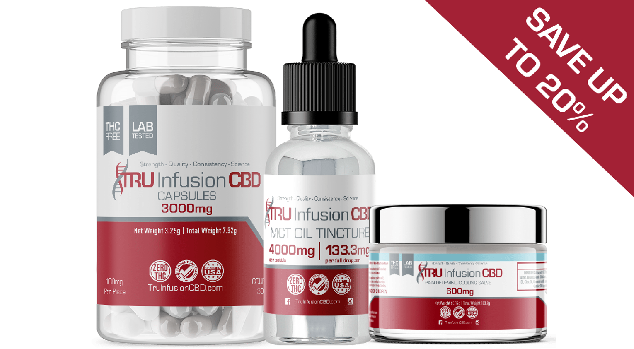 Product category - Tru Infusion CBD